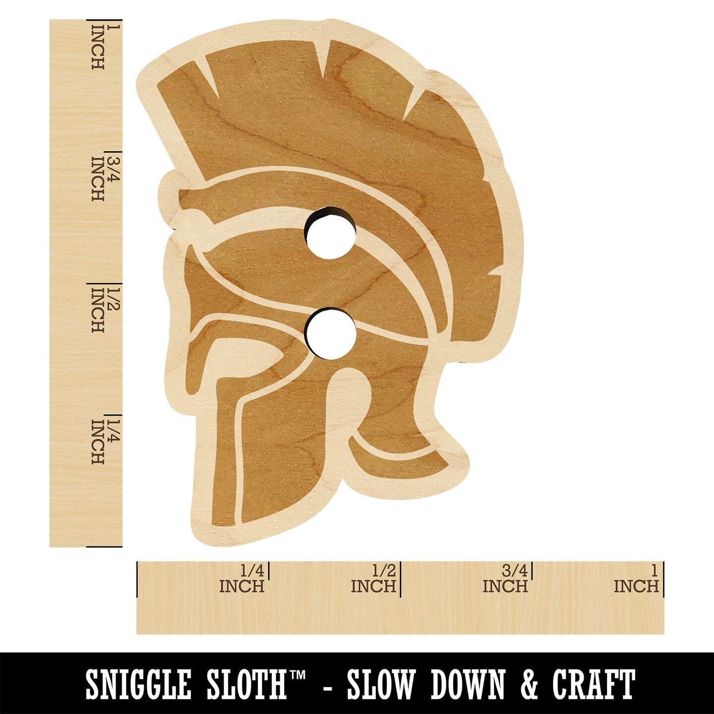 Ancient Greek Roman Spartan Helmet Wood Buttons for Sewing Knitting ...