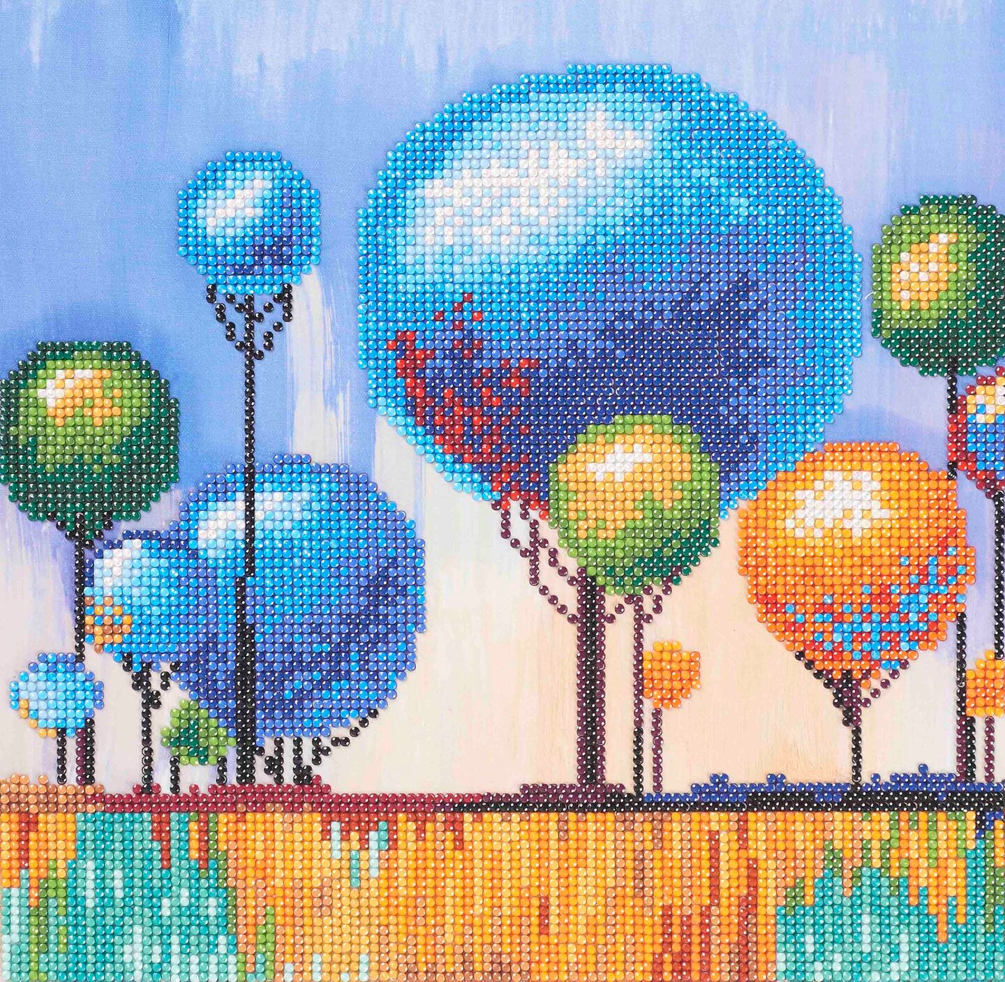 DIAMOND ART BY LEISURE ARTS Sparkle Lollypop Tree, 12"x12 ...