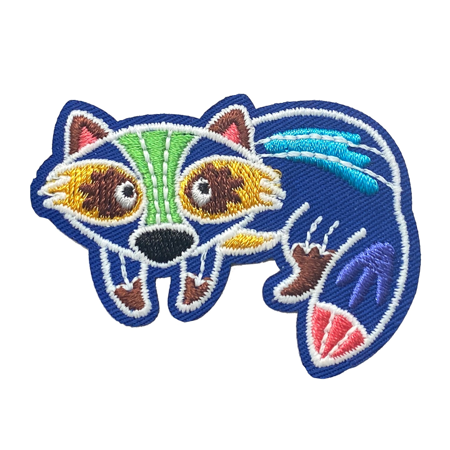 Raccoon, Folk Art, Embroidered, Iron-on Patch | Michaels