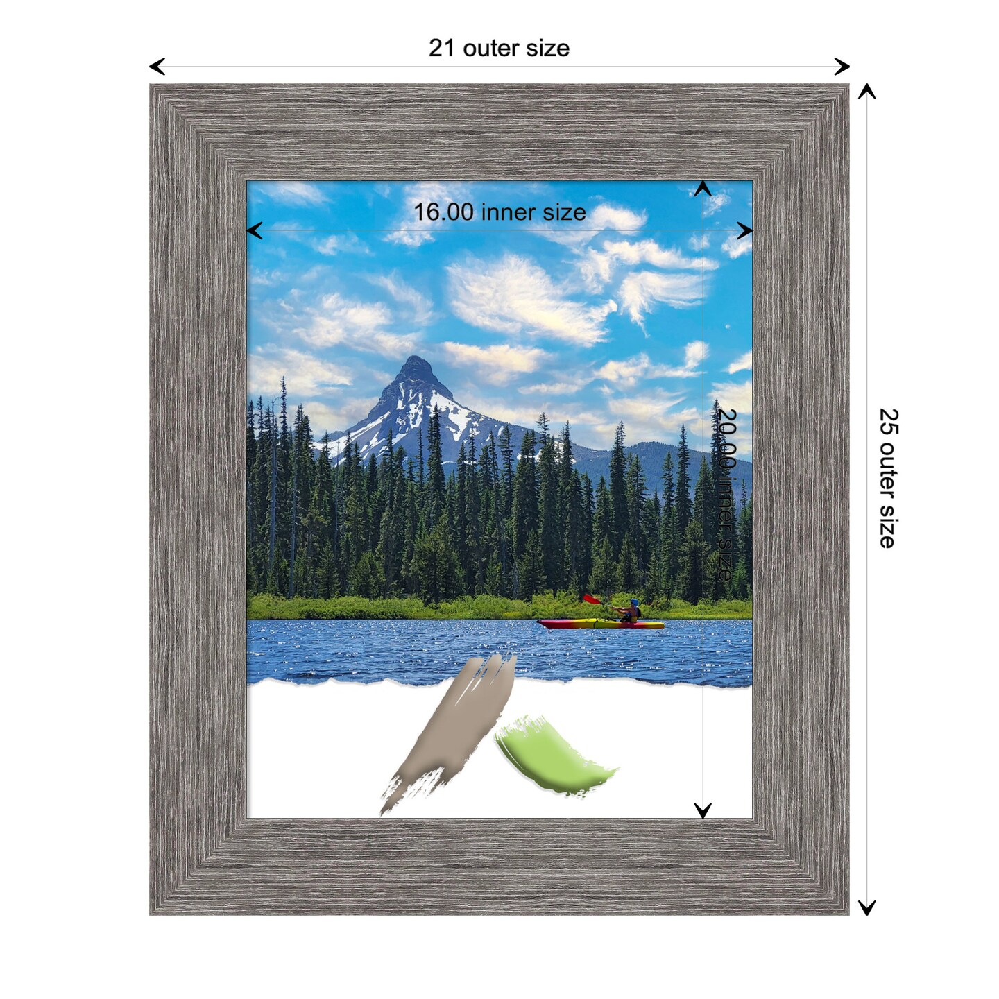 Pinstripe Plank Grey Picture Frame, Photo Frame, Art Frame | Michaels
