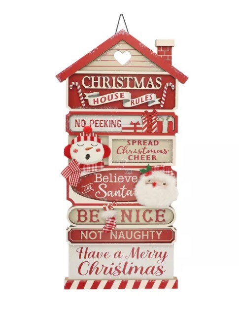 Christmas House Rules Wall Sign | Michaels