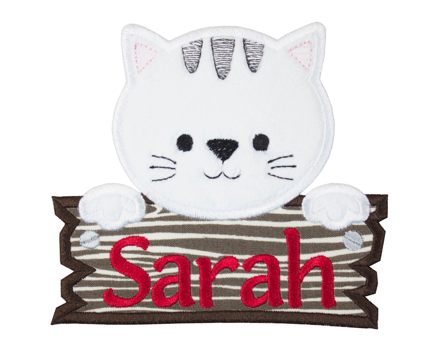 Farm Cat Peeker with Barn Sign Personalized Custom Patch | MakerPlace ...