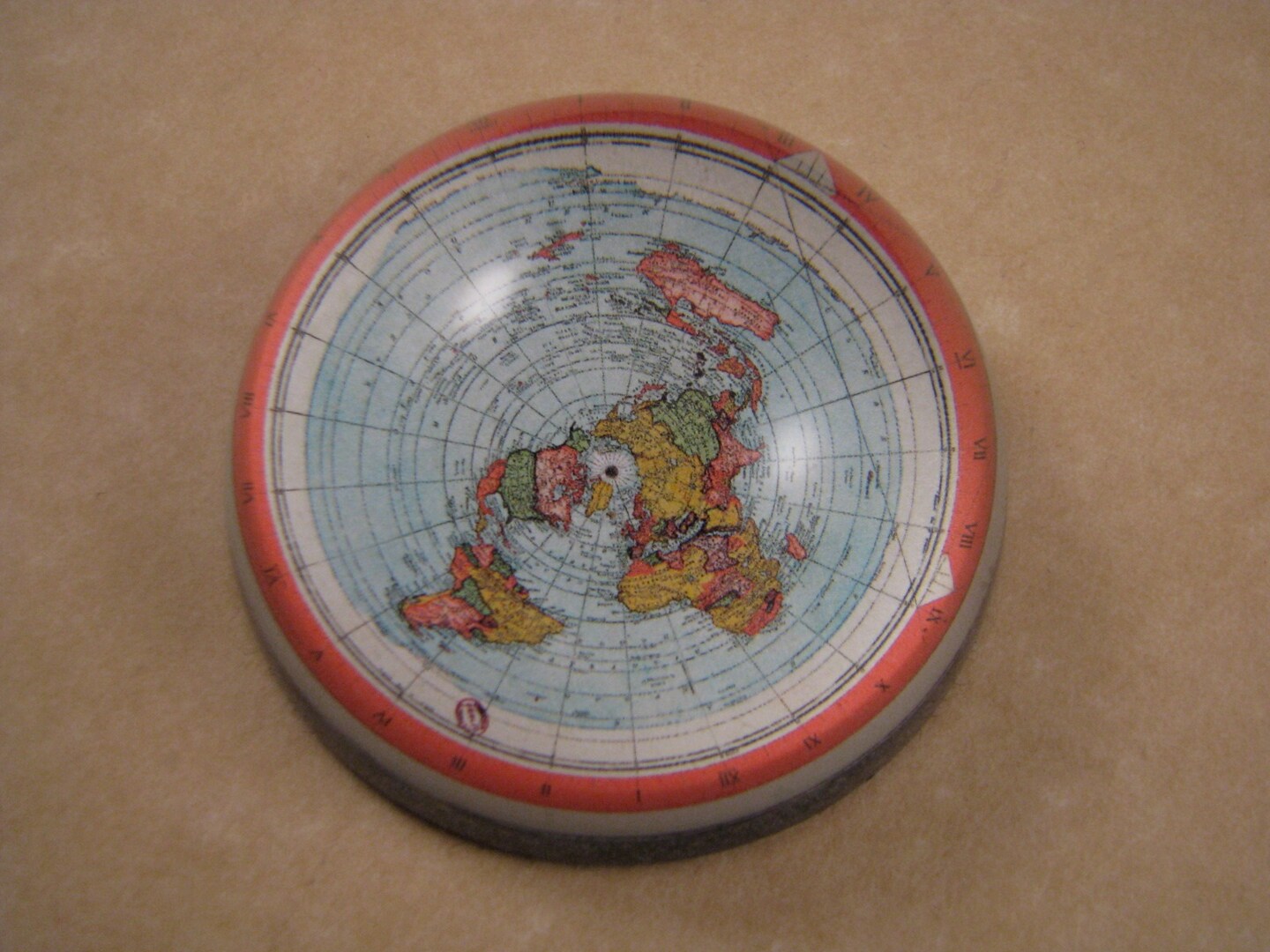 World Map Dome, Map Paperweight, Map Dome, Flat Map Dome, Medium Glass ...