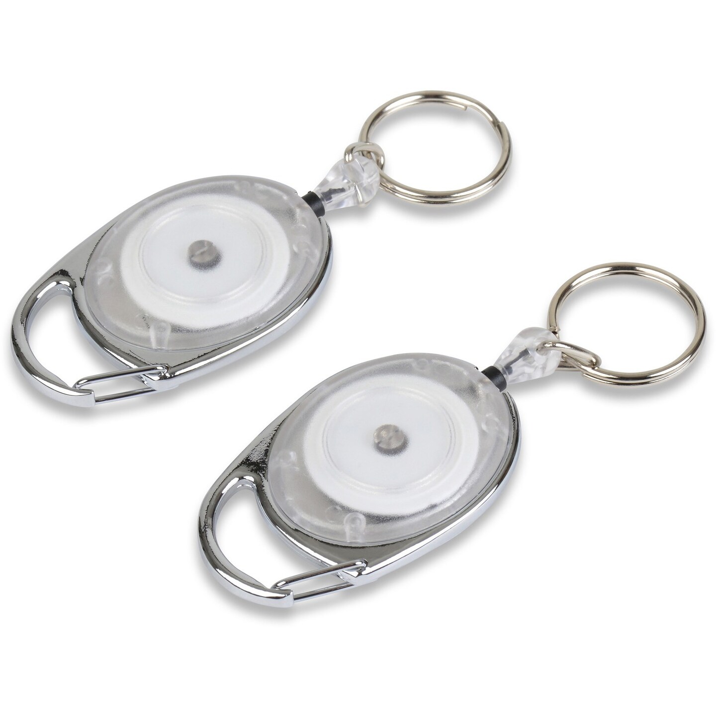 Tatco Reel Key Chain, 30" Retractable Cord, 6/PK, Chrome | Michaels
