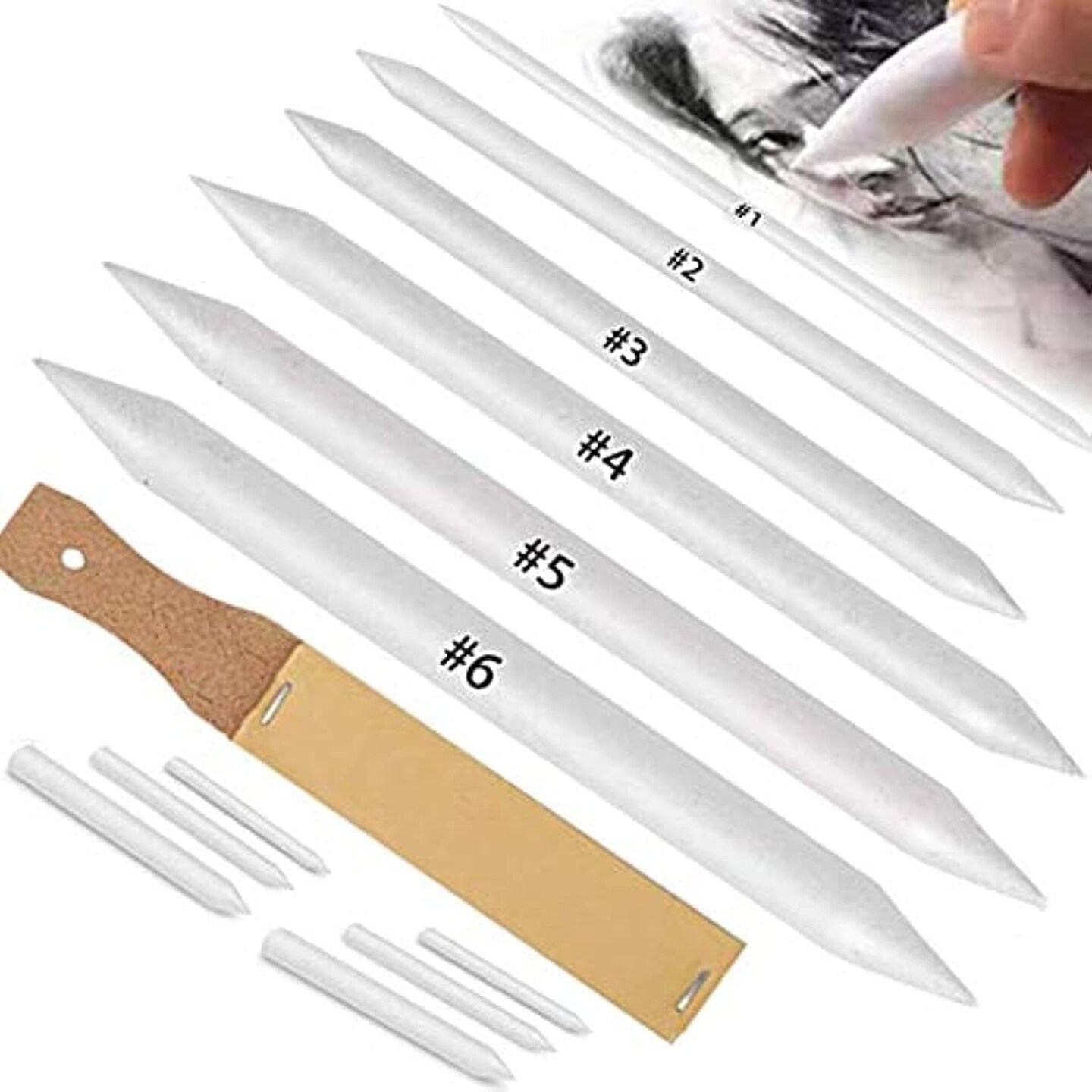 12 PCS Blending Stumps and Tortillions Paper Art Blenders with ...