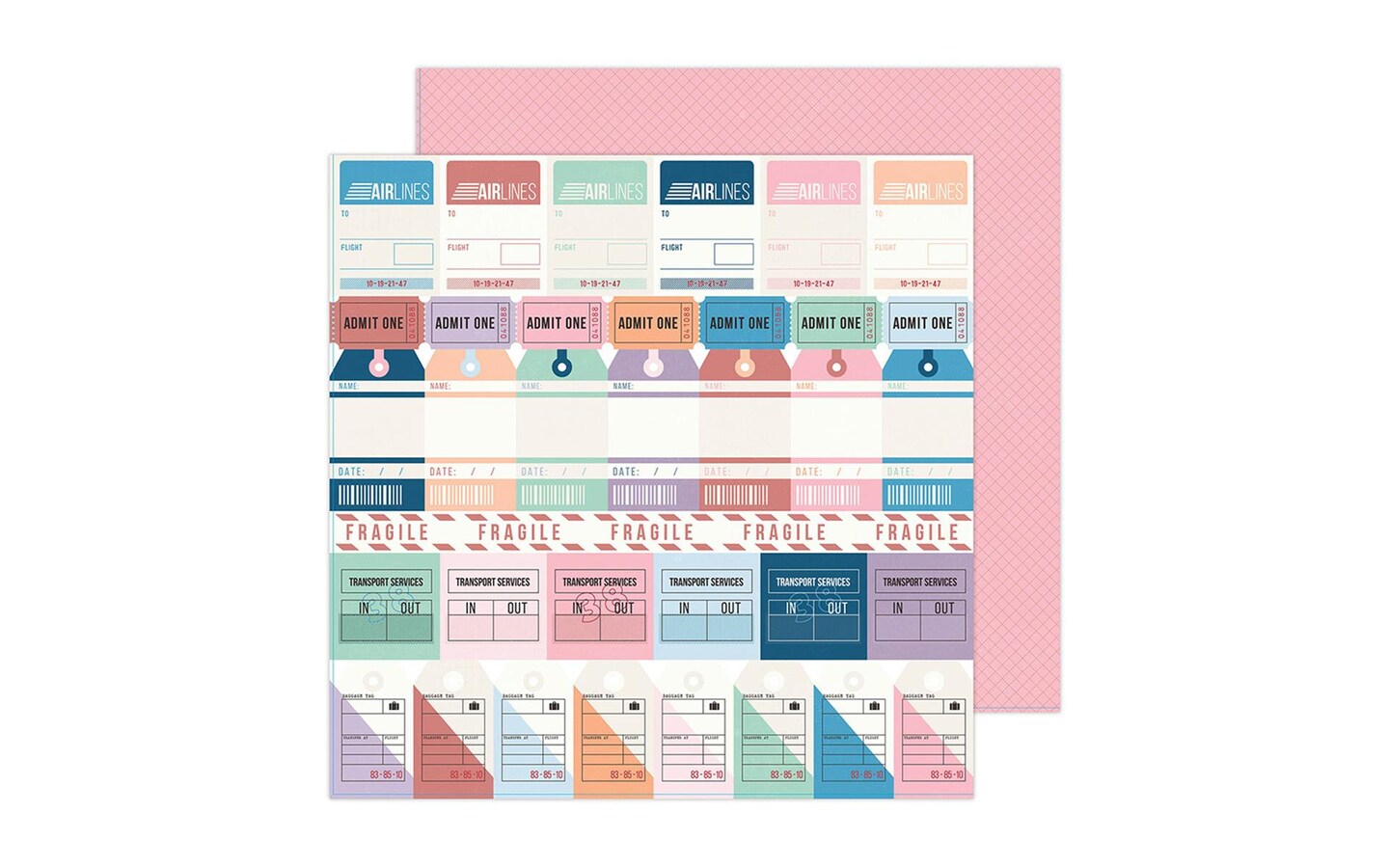 AMC MH Round Trip Paper 12x12 Tickets | Michaels