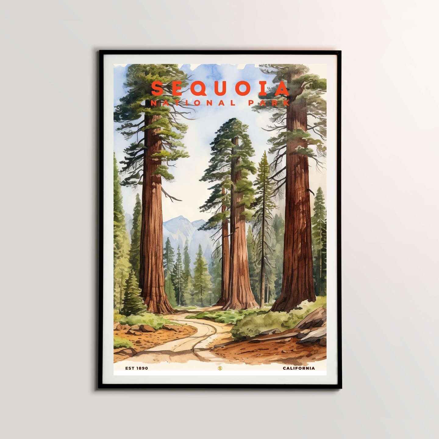Sequoia National Park Poster, Travel Art, Office Poster, Home Decor ...