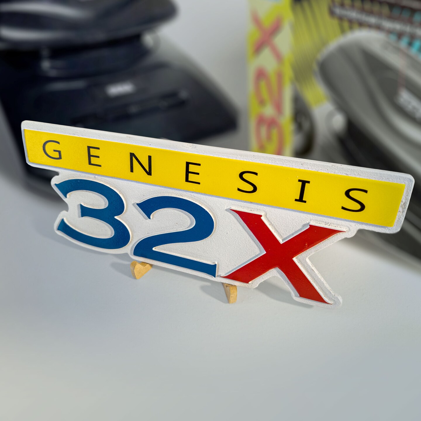Large Engraved SEGA Genesis 32X Logo Video Game Wall Art Collectable ...
