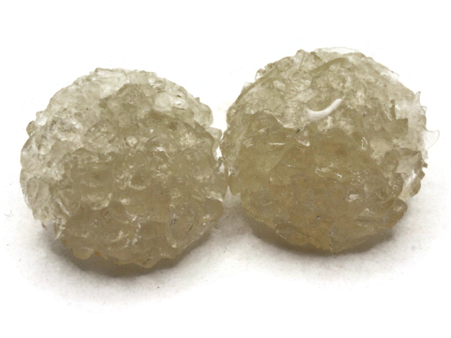 2 28mm Vintage Sparkling Clear Round Plastic Shank Buttons | Michaels