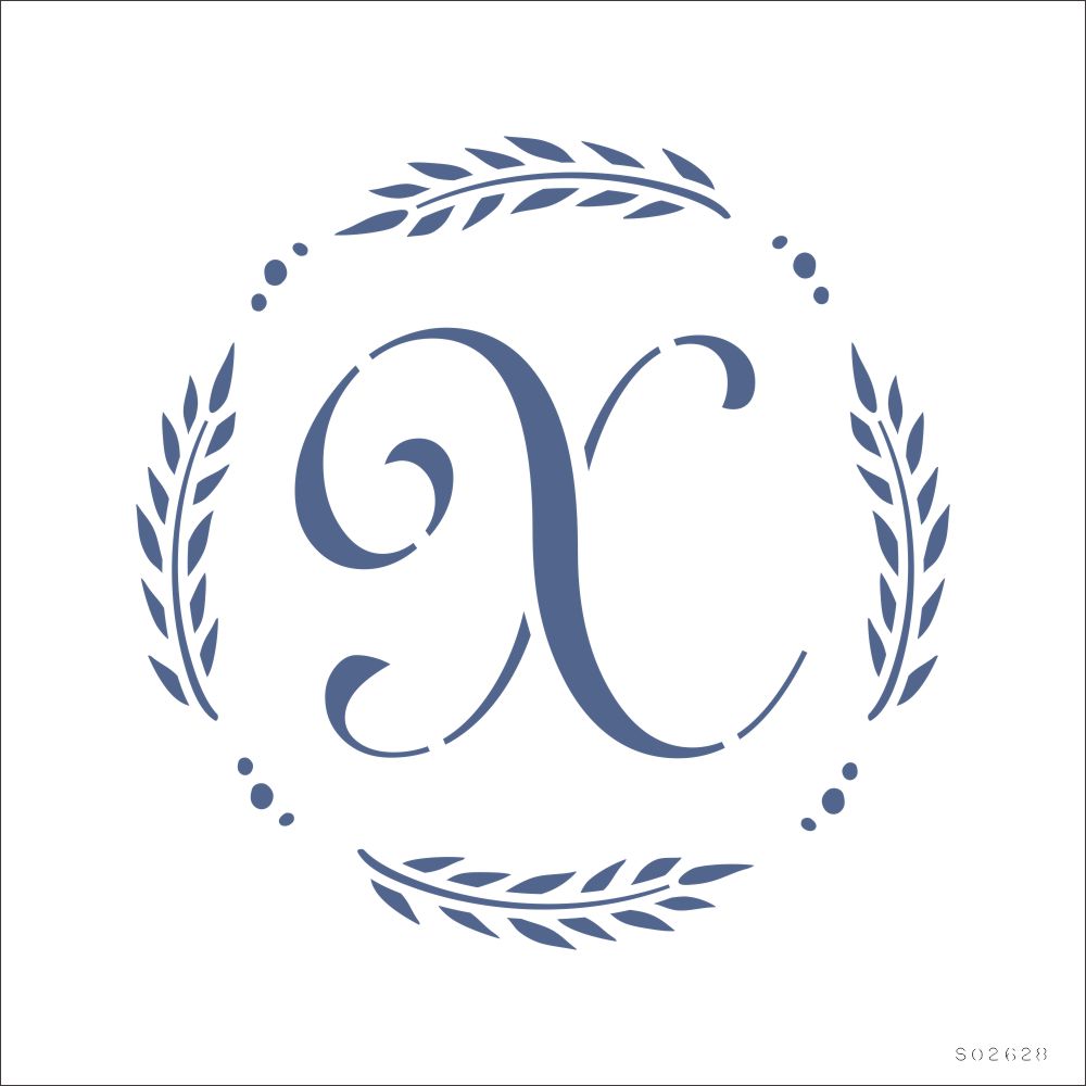Laurel Monogram Custom Stencil | Michaels