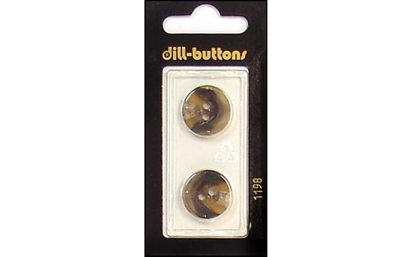 Dill Buttons 18mm 2pc 2 Hole Brown | Michaels