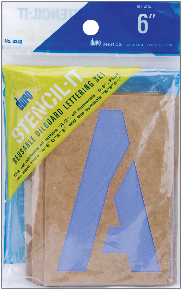 Duro Stencil-It Reusable Lettering Set-6" | Michaels