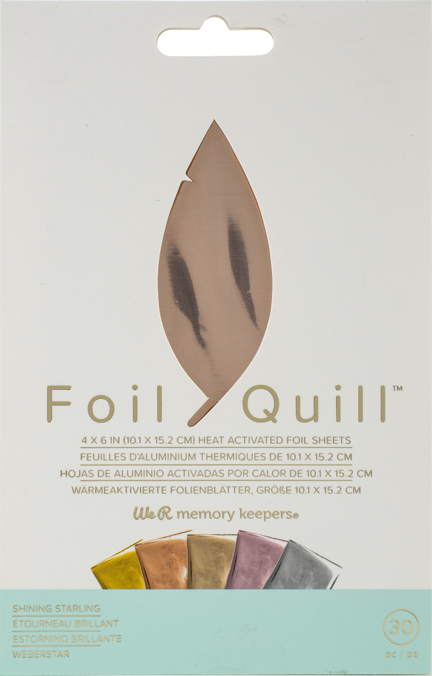 We R Memory Keepers Foil Quill Foil Sheets 4"X6" 30/Pkg-Shining ...