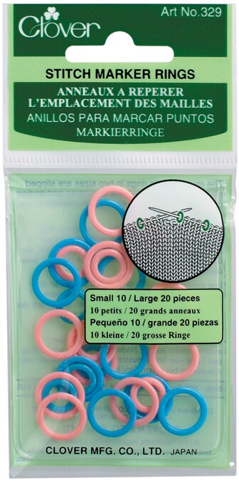 Clover Stitch Marker Rings-Small/Large 30/Pkg | Michaels