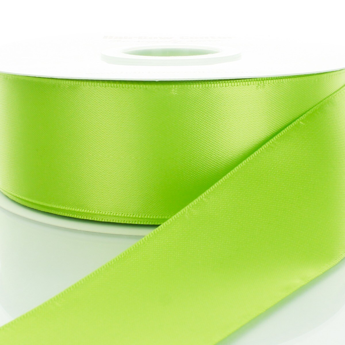 3" Double Faced Satin Ribbon 550 Apple Green 25yd | Michaels