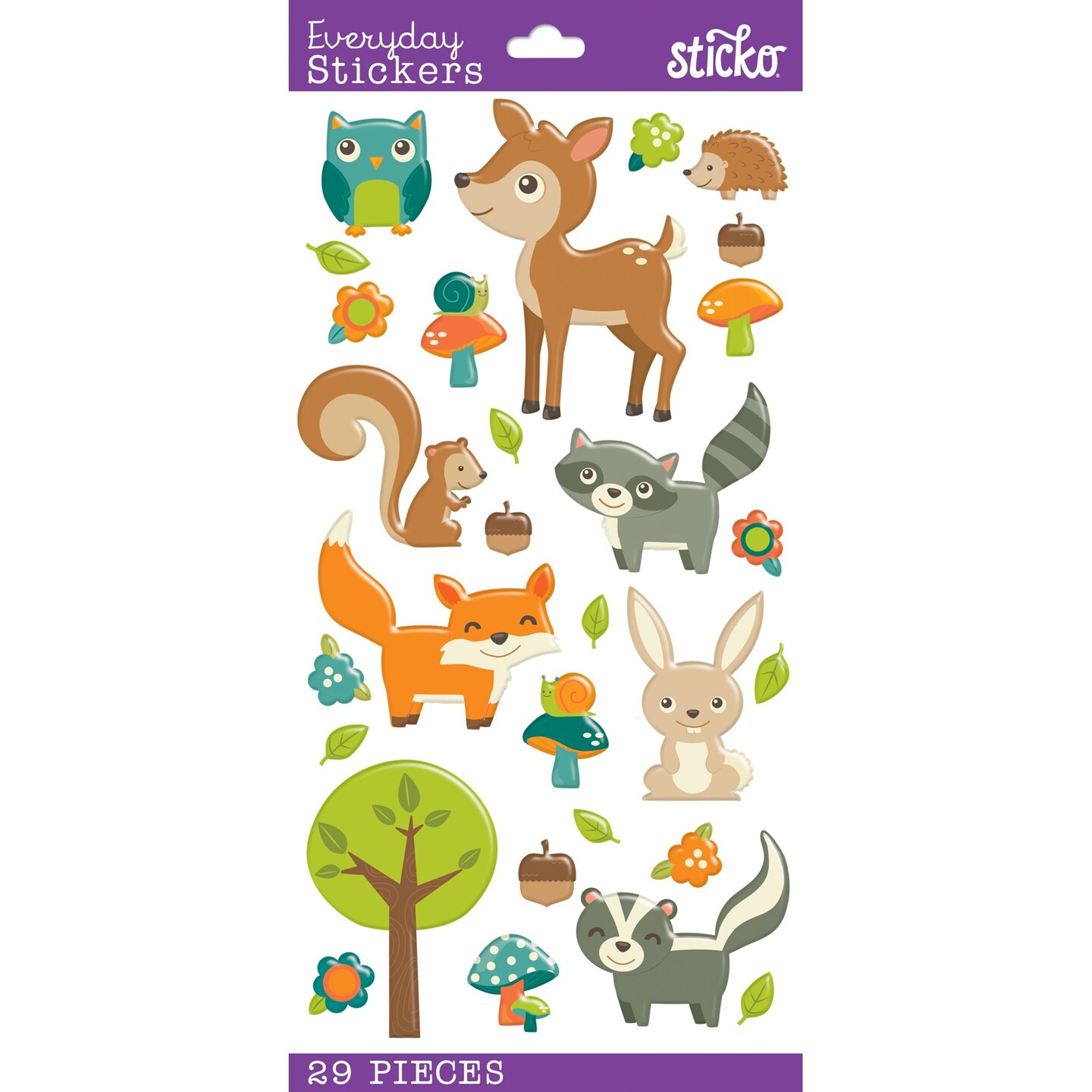Sticko Themed Stickers-Wodland Animal | Michaels