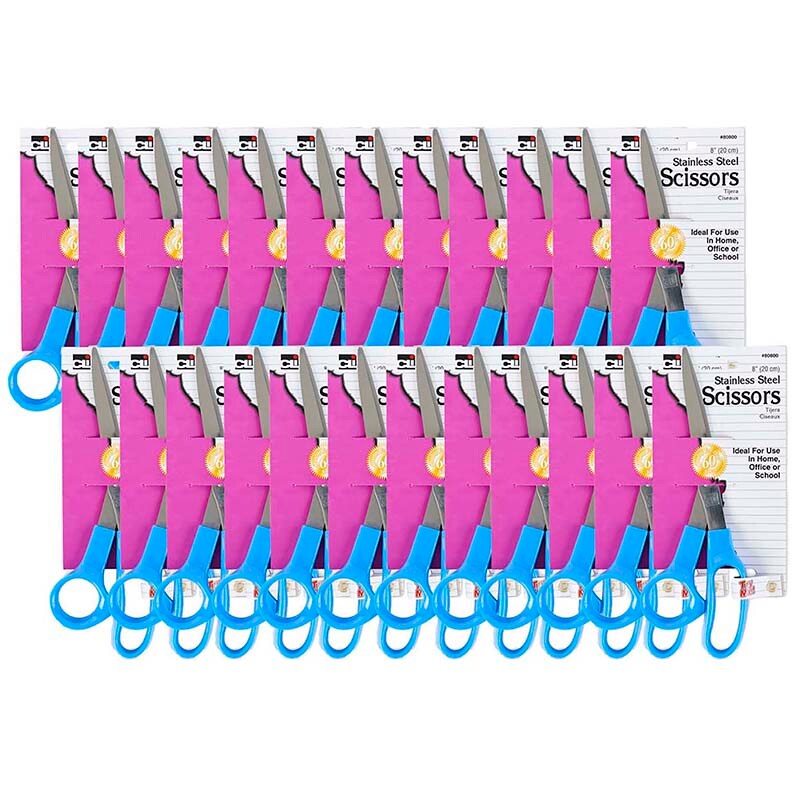 Stainless Steel Scissors, 8", Pack of 24 | Michaels