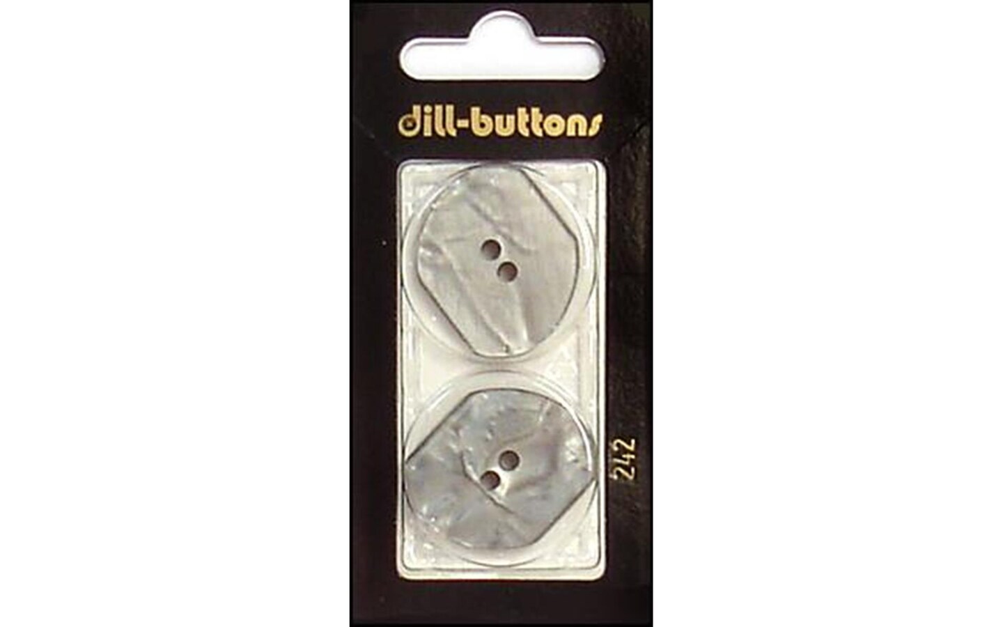 Dill Buttons 28mm 2pc 2 Hole Grey | Michaels