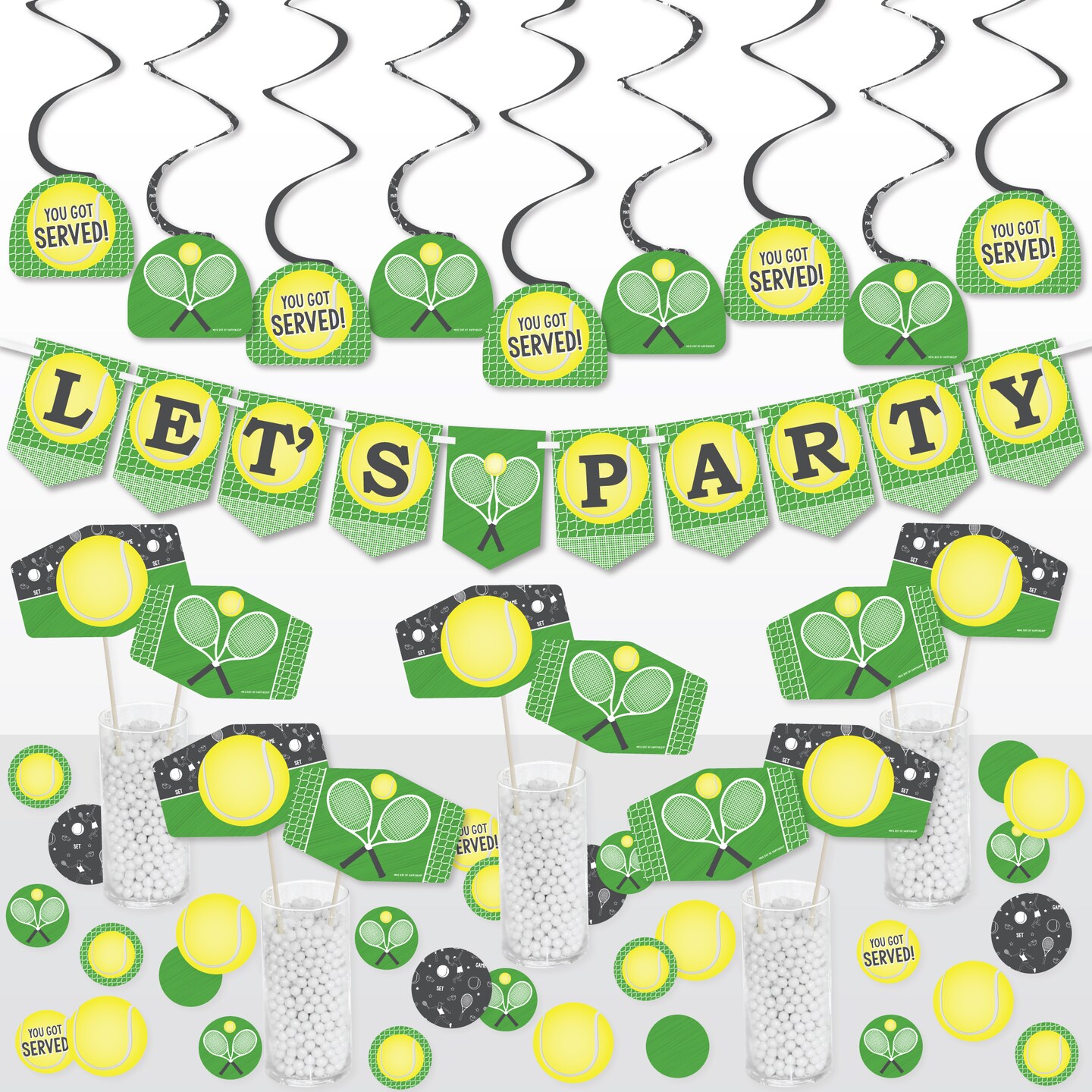 Big Dot of Happiness You Got Served - Tennis - Baby Shower or Tennis ...