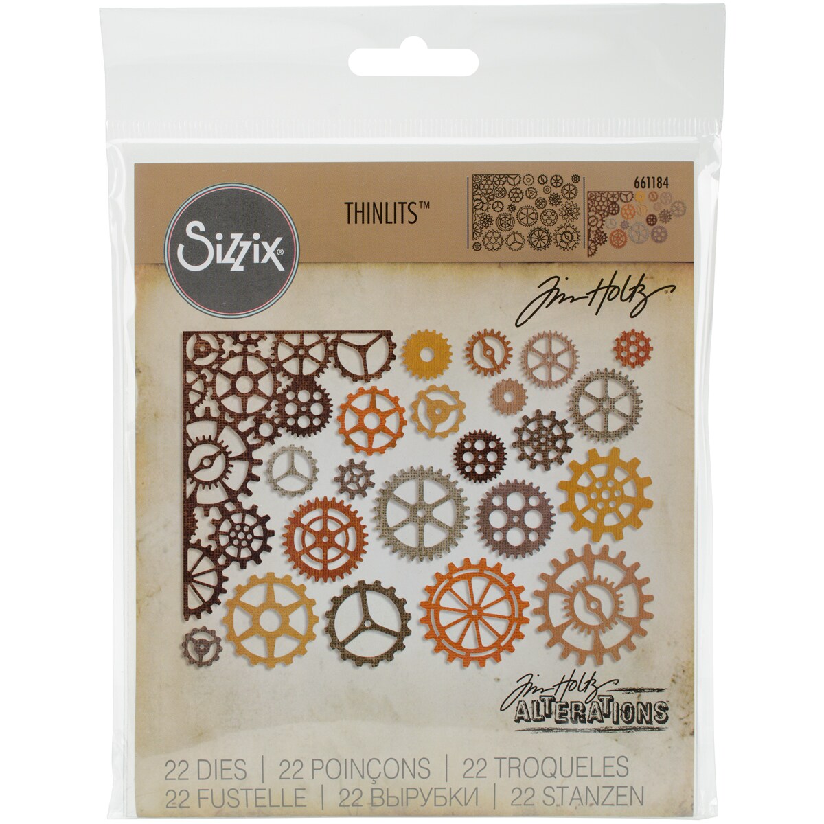 Sizzix Thinlits Dies By Tim Holtz 22/Pkg-Gearhead | Michaels