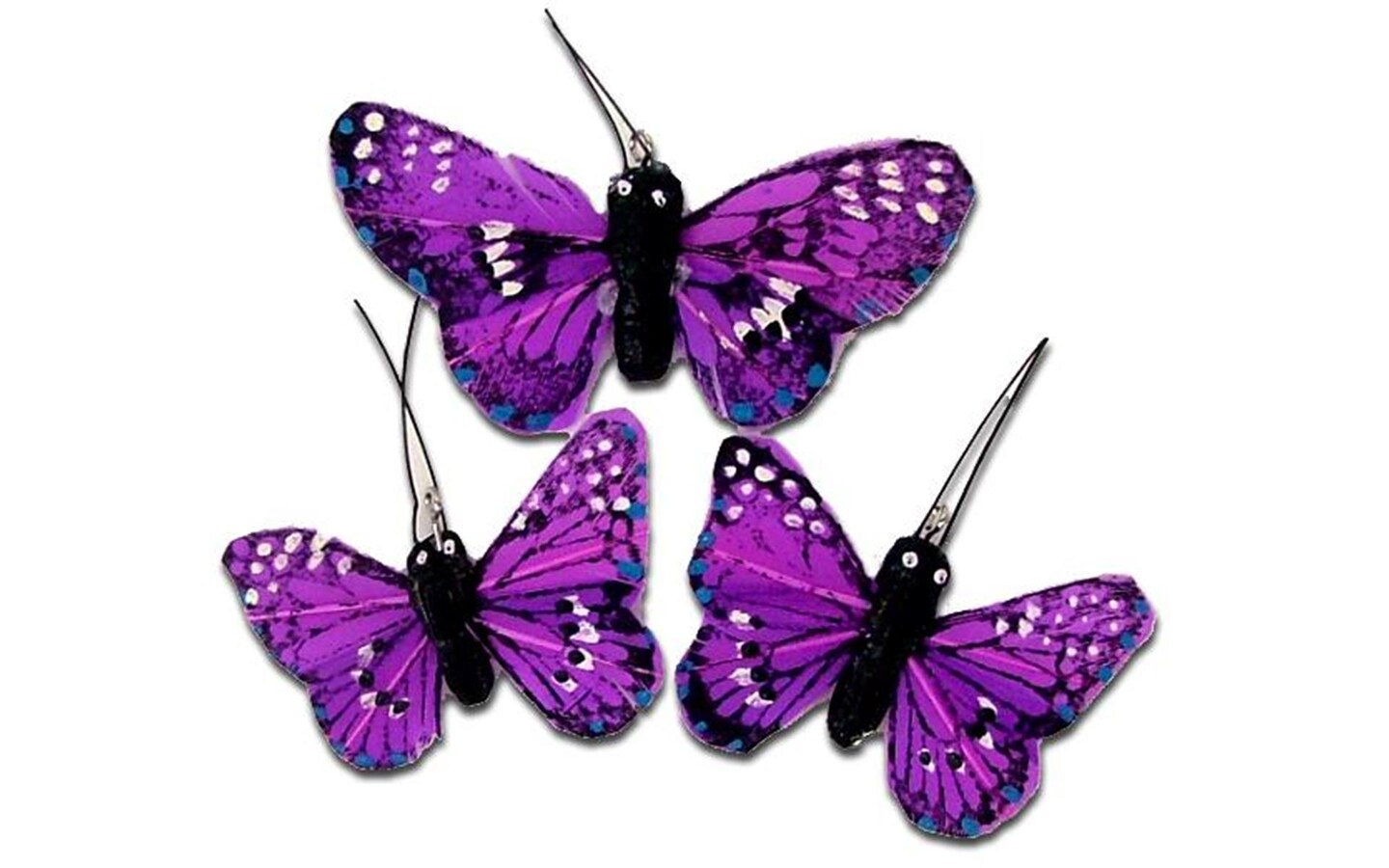 Midwest Design Butterfly Feather Sm/Lg Purple 3pc | Michaels