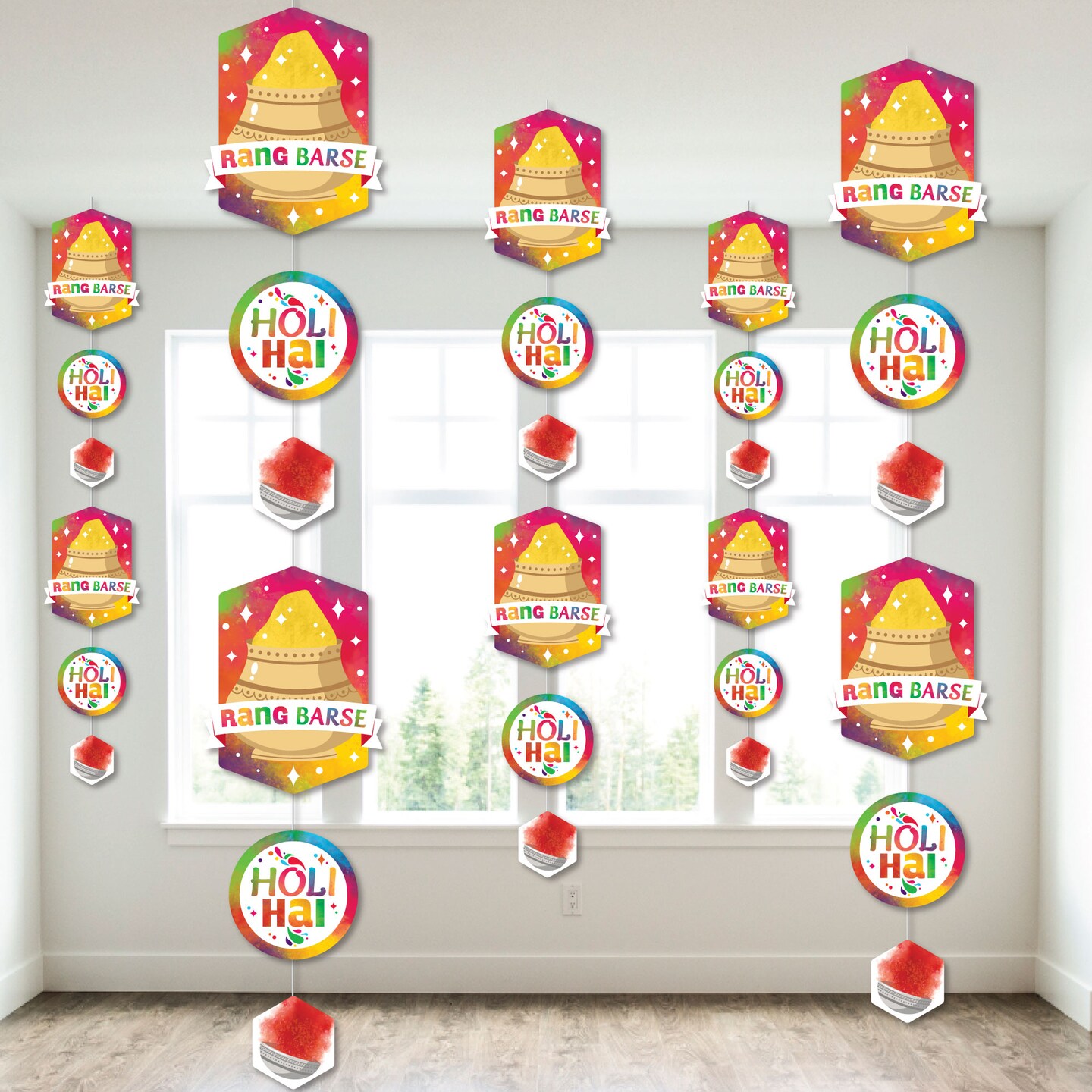 Big Dot of Happiness Holi Hai - Festival of Colors Party DIY Dangler ...