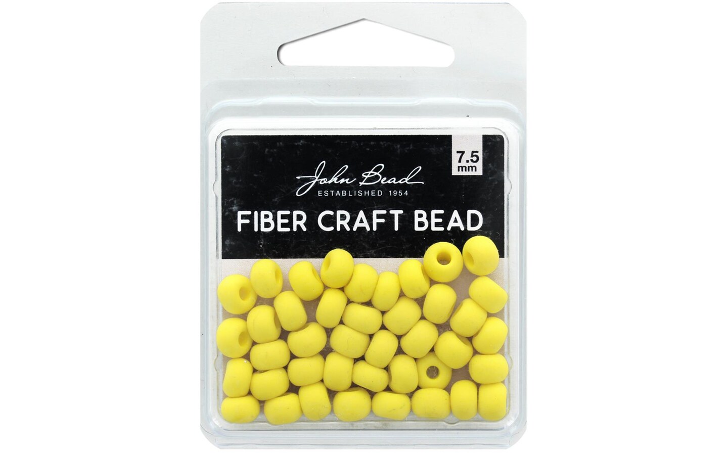 John Bead Fiber Craft Bead 7.5mm 18g Op Yel Matte | Michaels