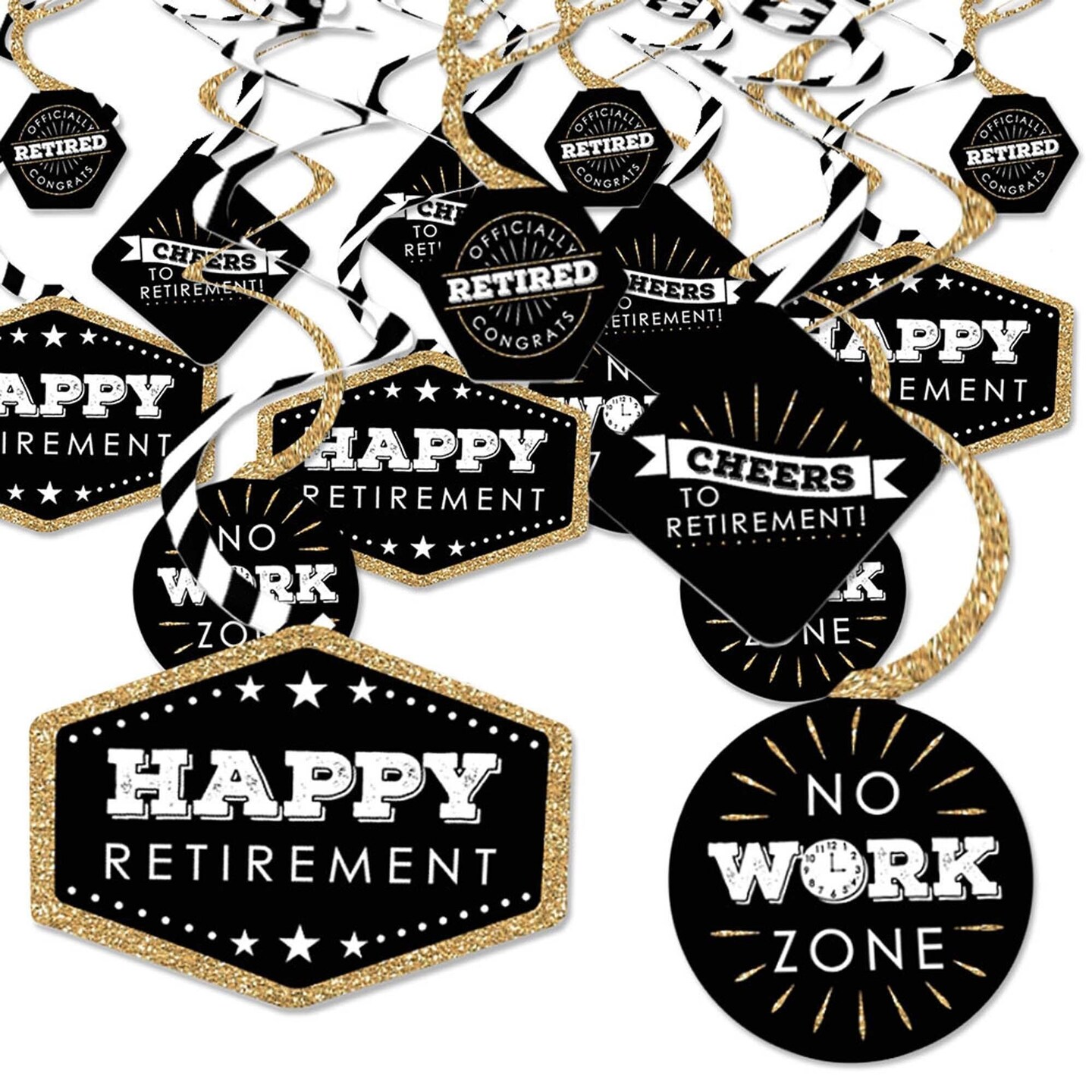 Big Dot of Happiness Happy Retirement - Retirement Party Hanging Decor ...