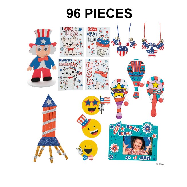 Bulk Patriotic Craft Boredom Buster Kit - Makes 84 | Michaels