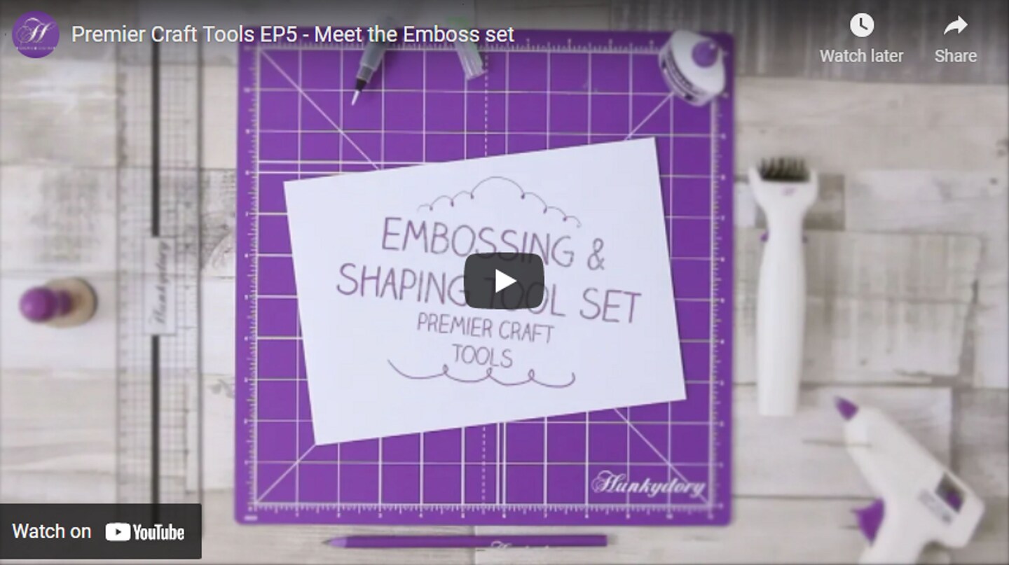 Hunkydory Crafts Premier Craft Tools - Embossing and Shaping Tool Set ...