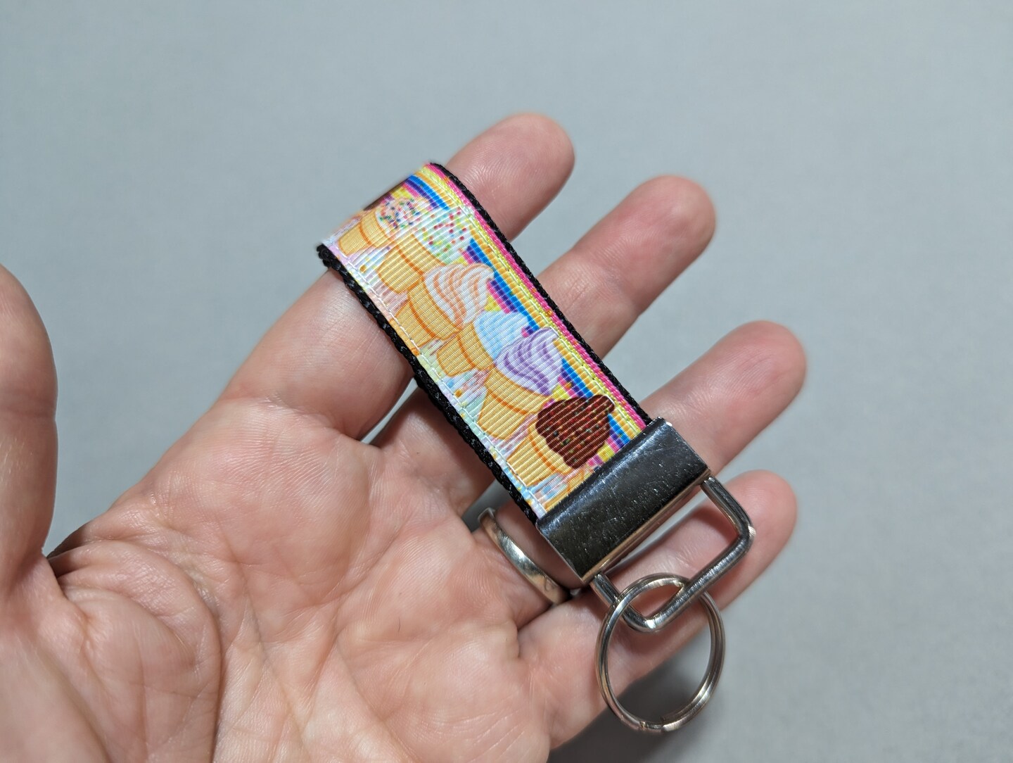 Ice Cream Cone Mini Keychain, 1 Inch Wide and about 3" Long, You Choose ...