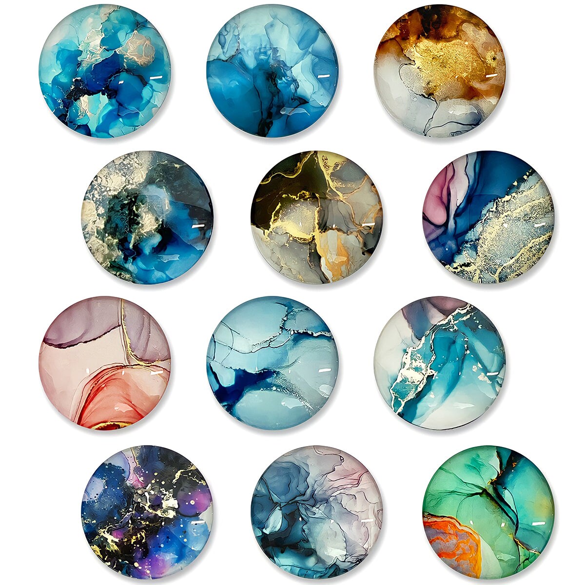 Wrapables Crystal Glass Magnets, Refrigerator Magnets for Office ...