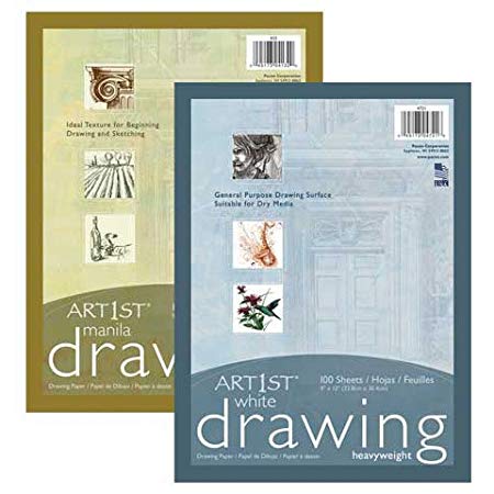 Pacon - Art1st Drawing Paper Sheet - 12" x 18" - Heavy-Weight White ...
