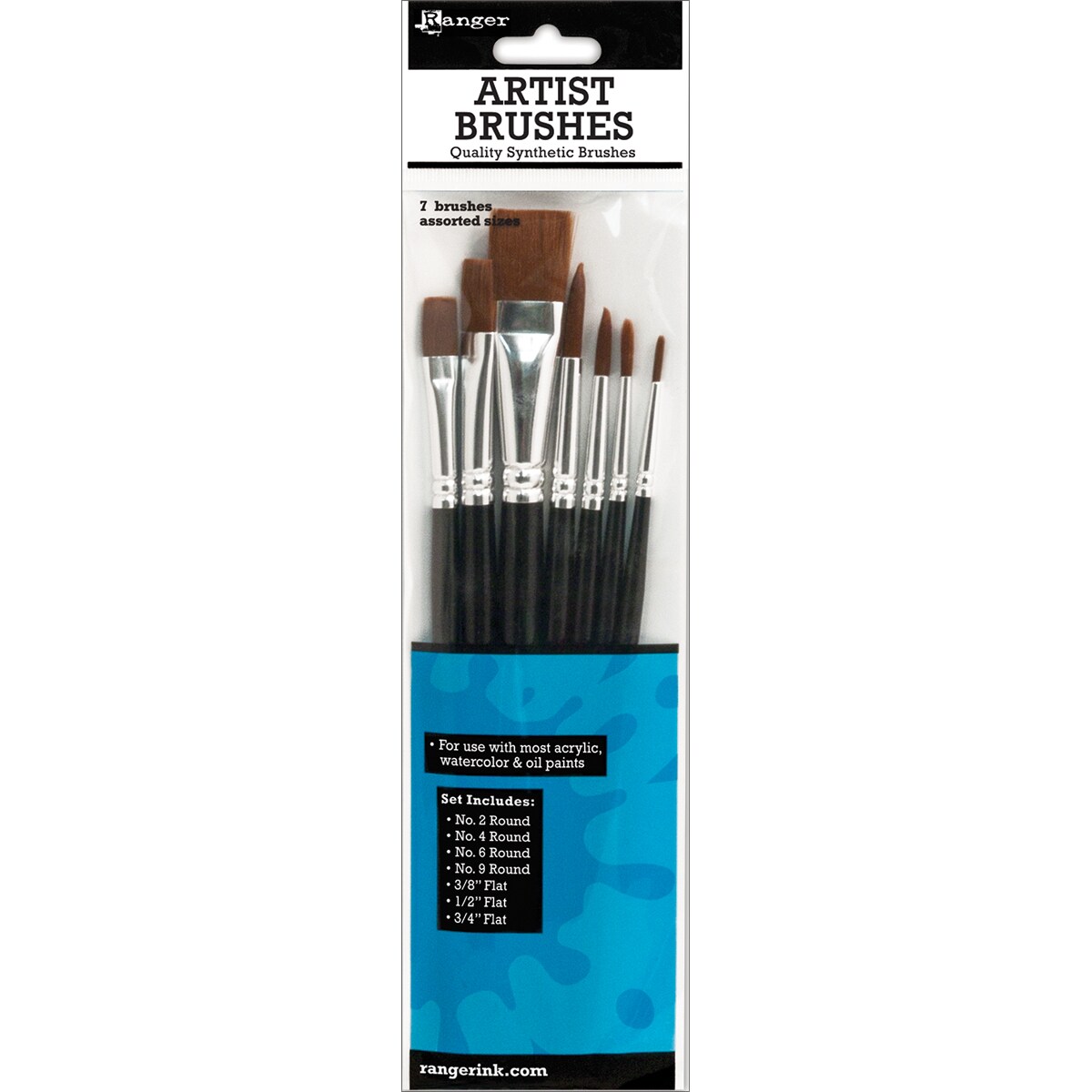 Ranger Artist Brushes-7/Pkg | Michaels