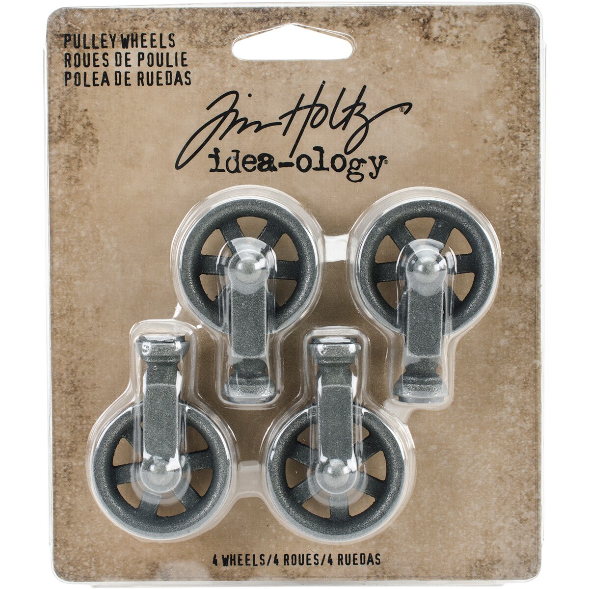 Idea-Ology Metal Mini Pulley Wheels-4/Pkg | Michaels