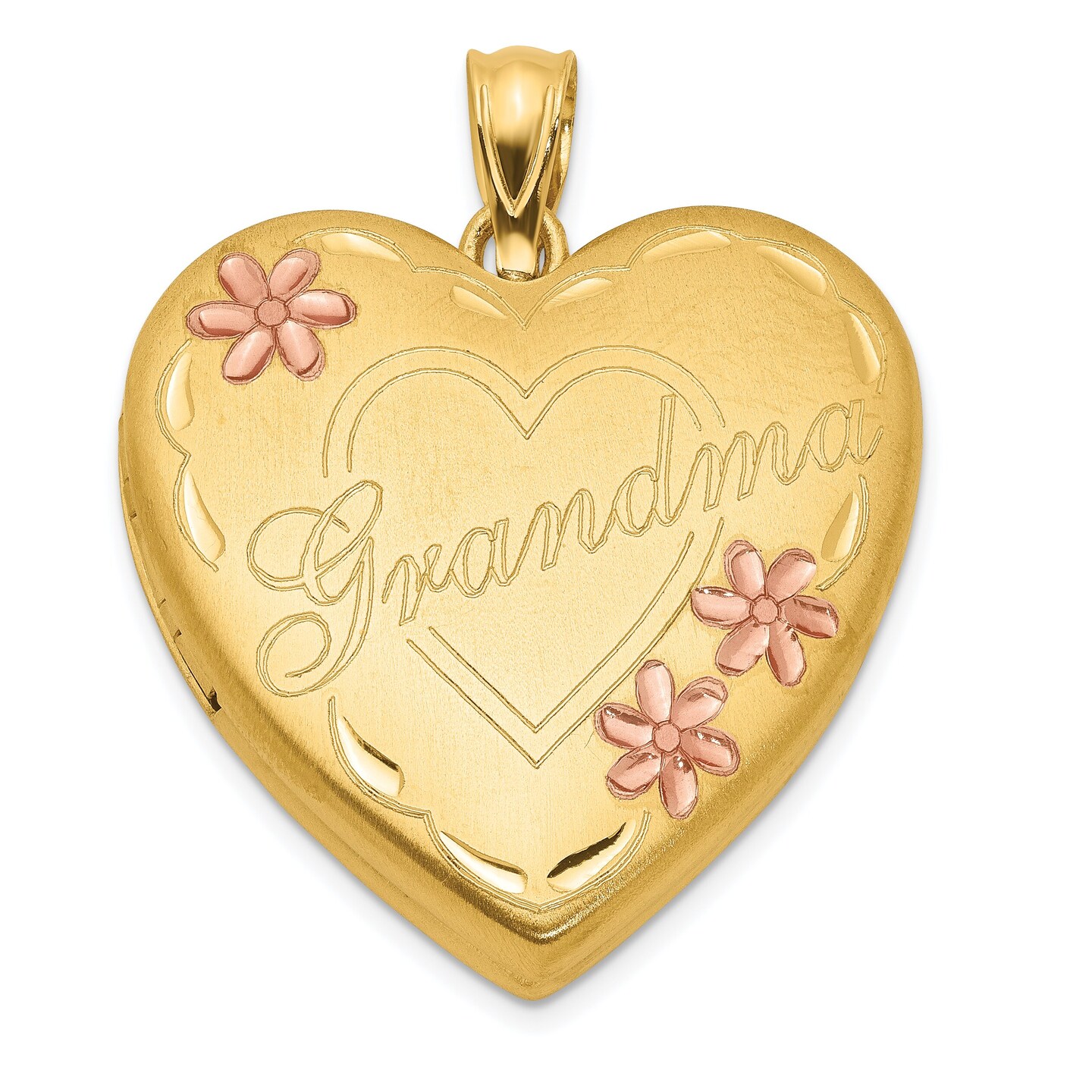 14K 2 Tone Gold Filled 4 Frame Grandma Heart Locket | Michaels
