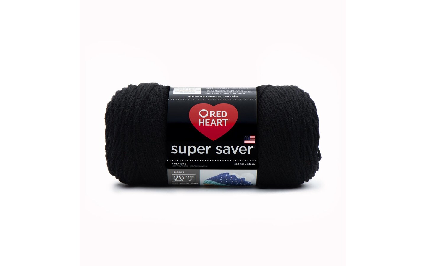 C&C Red Heart Super Saver Yarn 7oz Black | Michaels