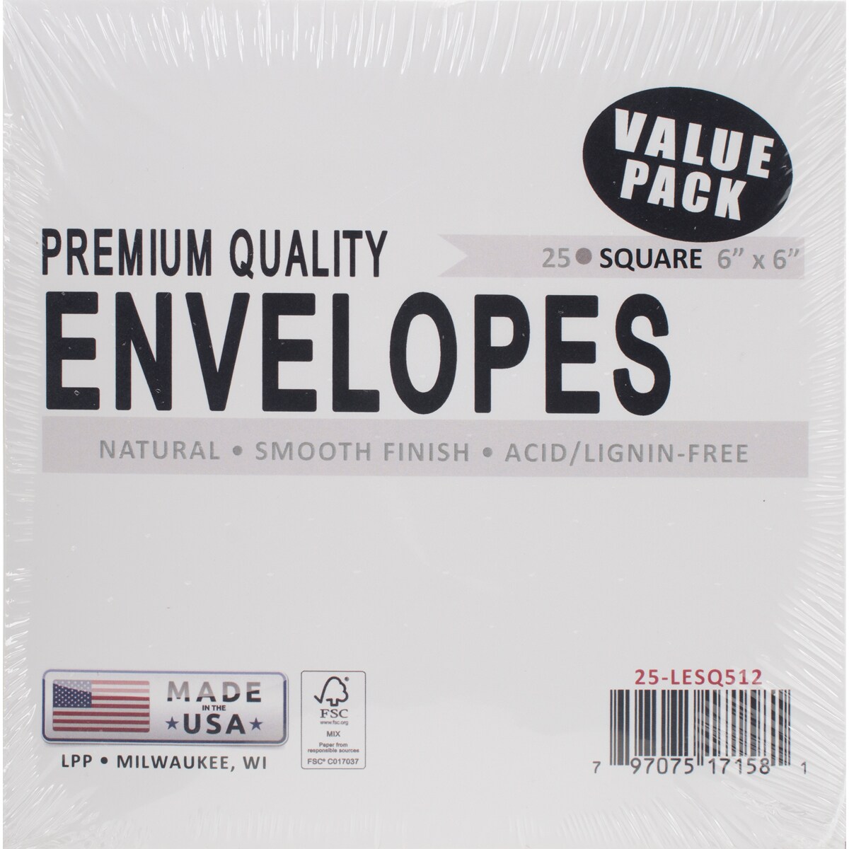 Leader Envelopes 6"X6" 25/Pkg-Natural | Michaels