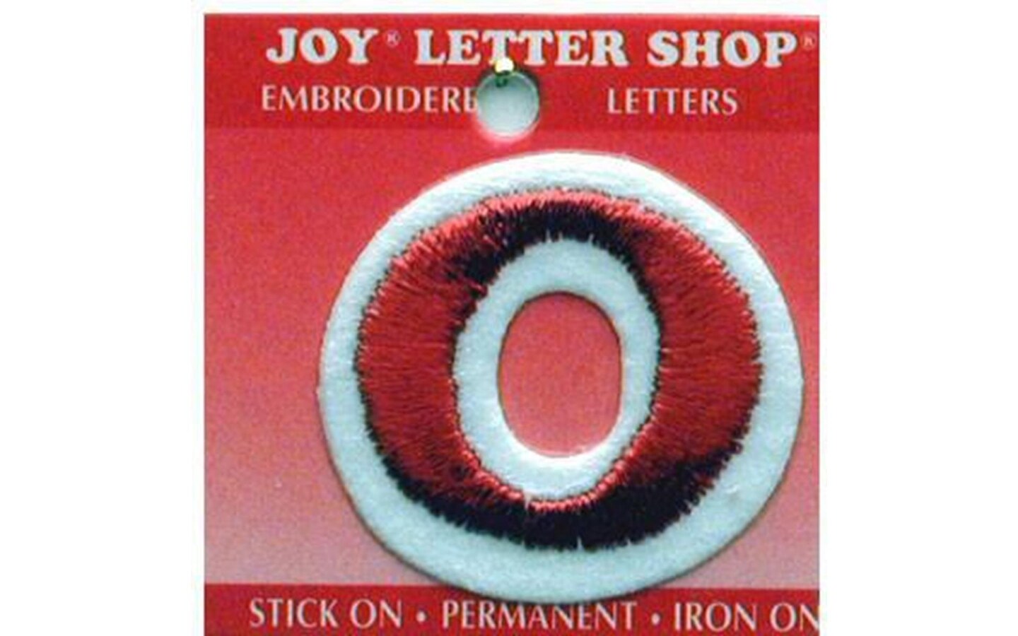Joy Applique Letter Iron On Cooper 1.5" Red O | Michaels