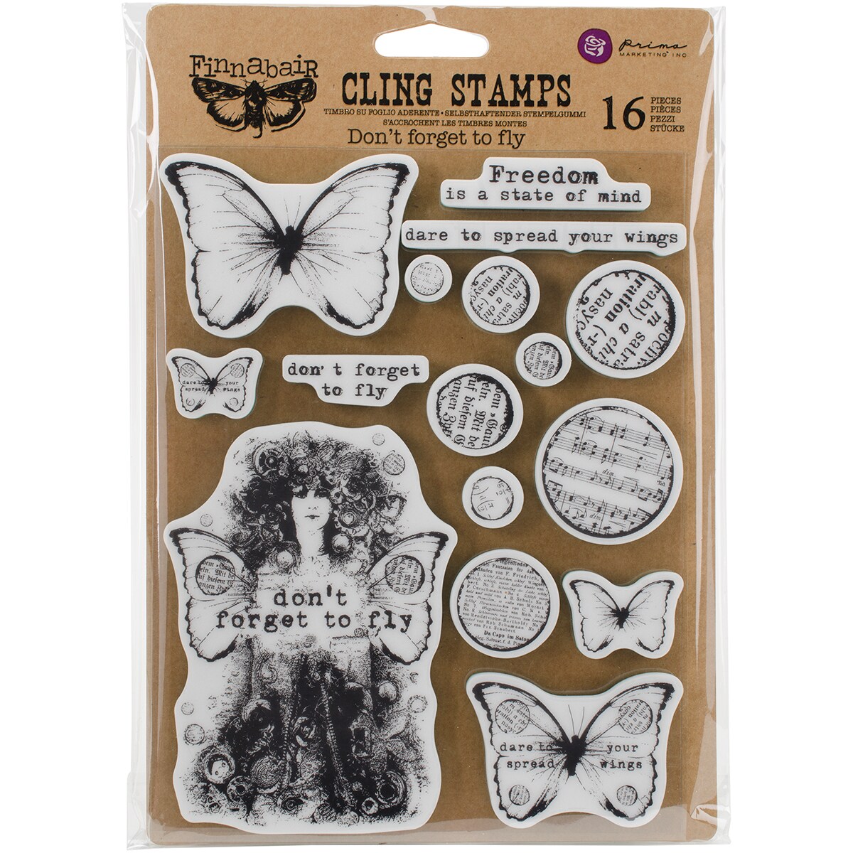 Finnabair Cling Stamps 6"X7.5"-Don't Forget To Fly | Michaels