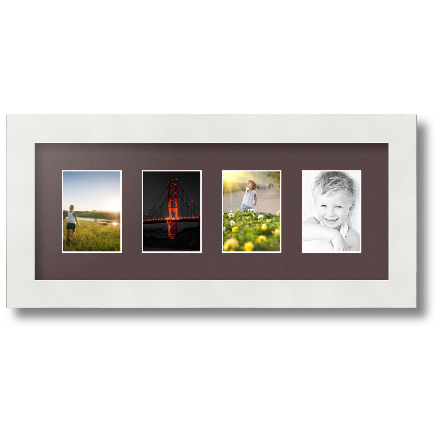 ArtToFrames Collage Photo Picture Frame with 4 - 2.5x3.5 inch Openings ...