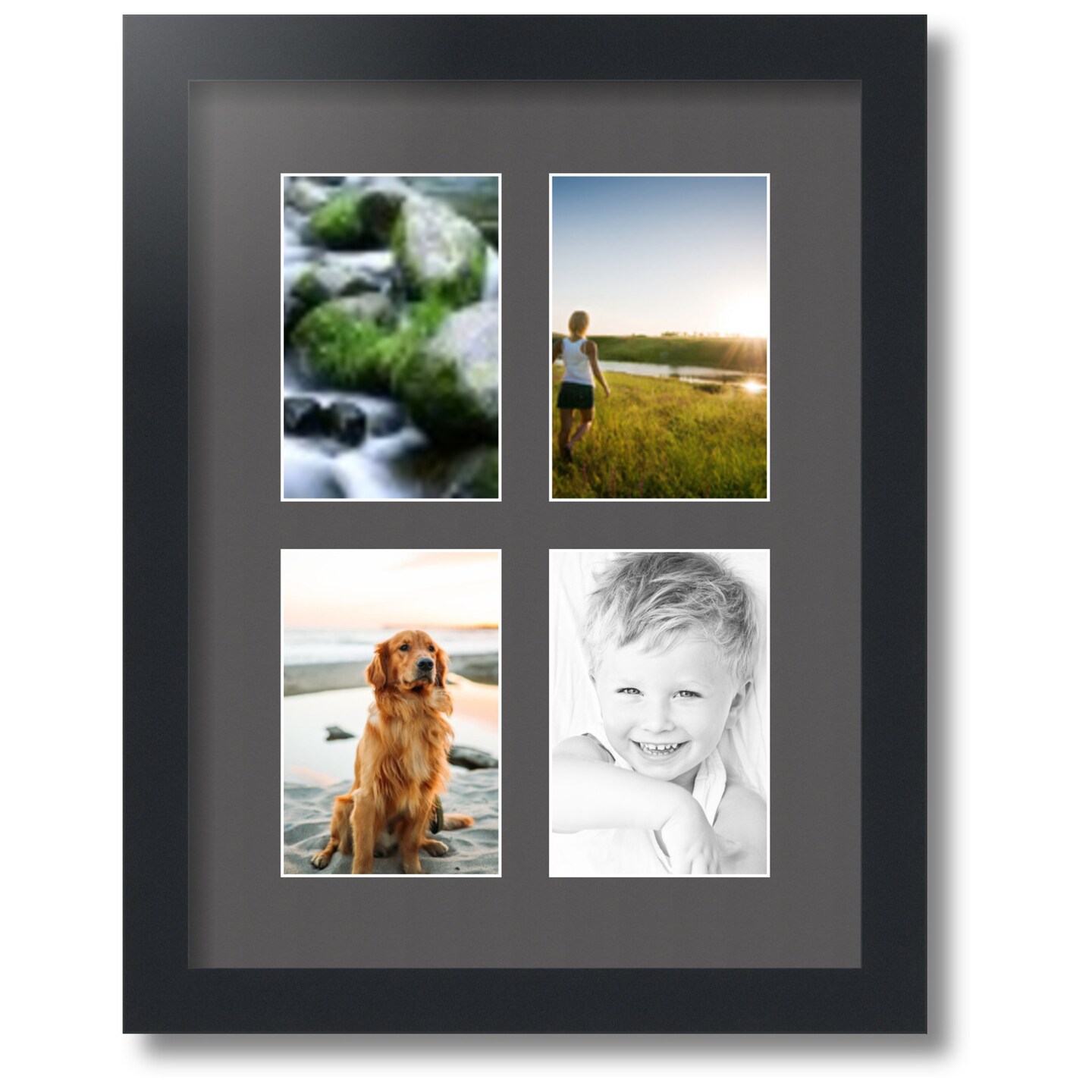 ArtToFrames Collage Photo Picture Frame with 4 - 4x6 inch Openings ...
