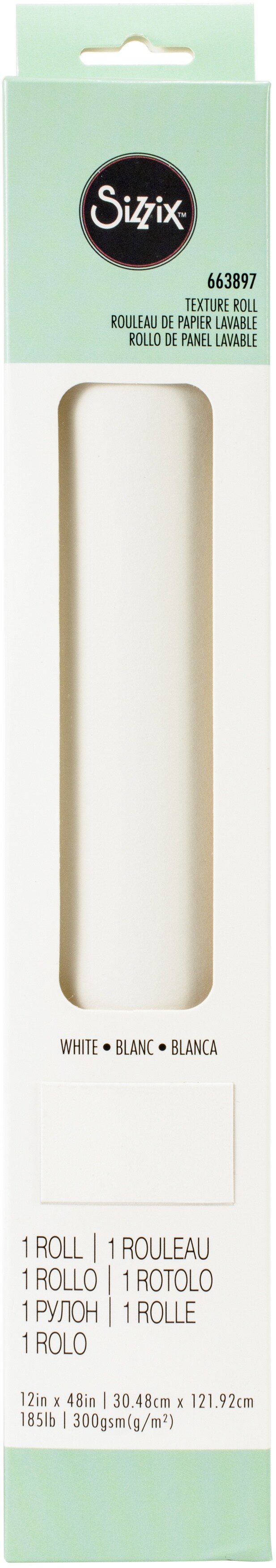 Sizzix Surfacez Texture Roll 12"X48"-White | Michaels