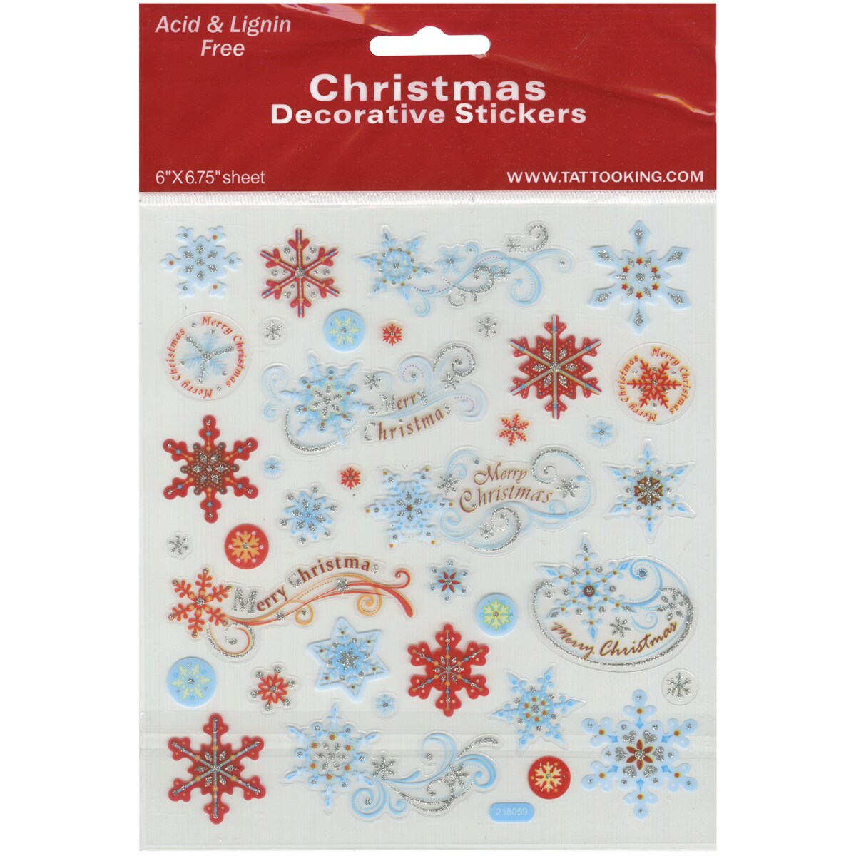 Sticker King Stickers-Red & Blue Snowflakes | Michaels