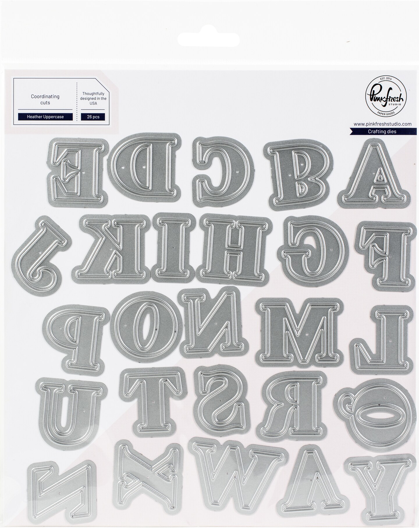 Pinkfresh Studio Die-Heather Alpha Uppercase | Michaels