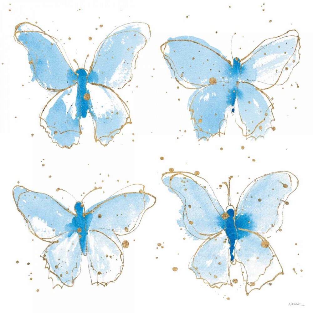 Gilded Butterflies Poster Print by Shirley Novak - Item # VARPDX29794 ...