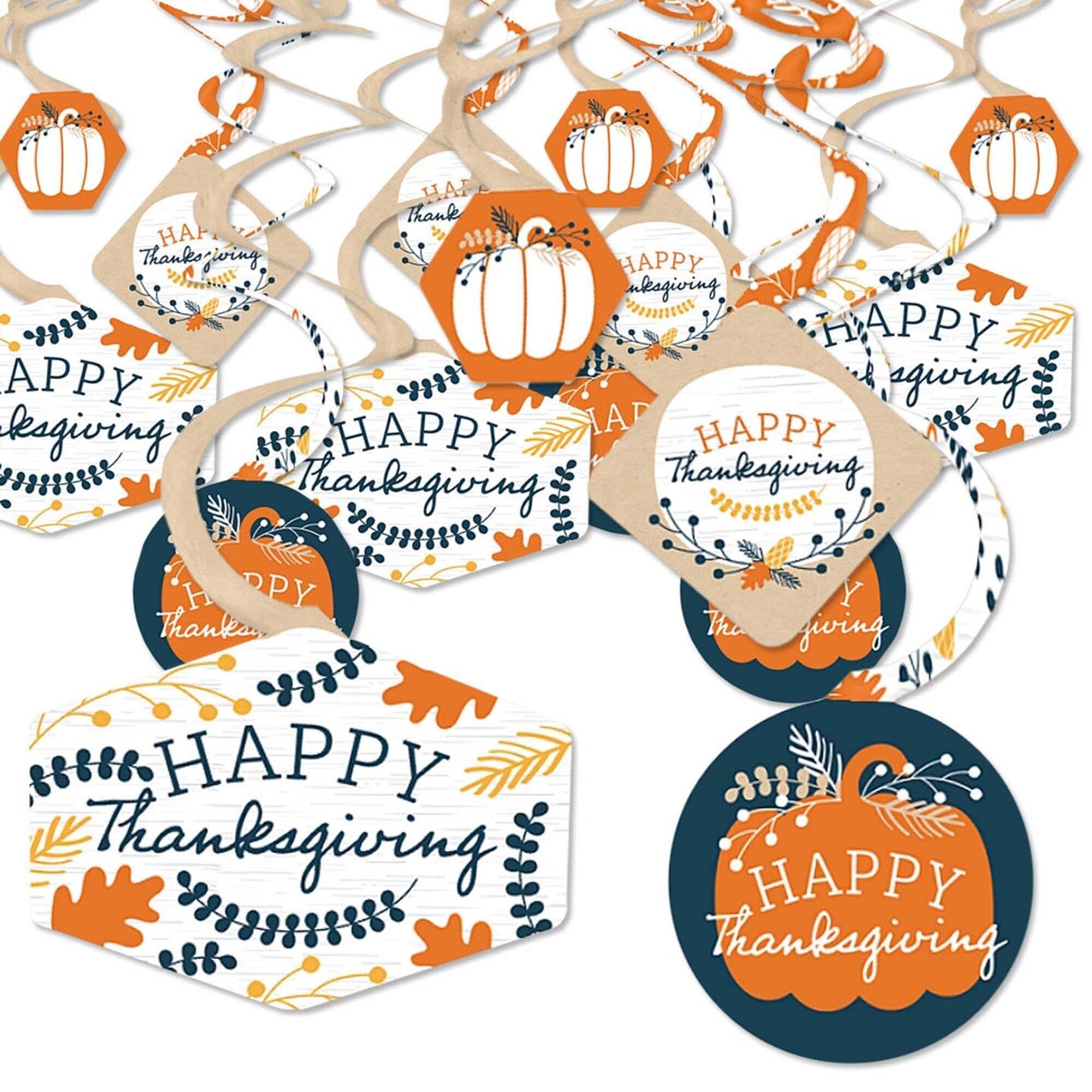 Big Dot of Happiness Happy Thanksgiving - Fall Harvest Party Hanging ...