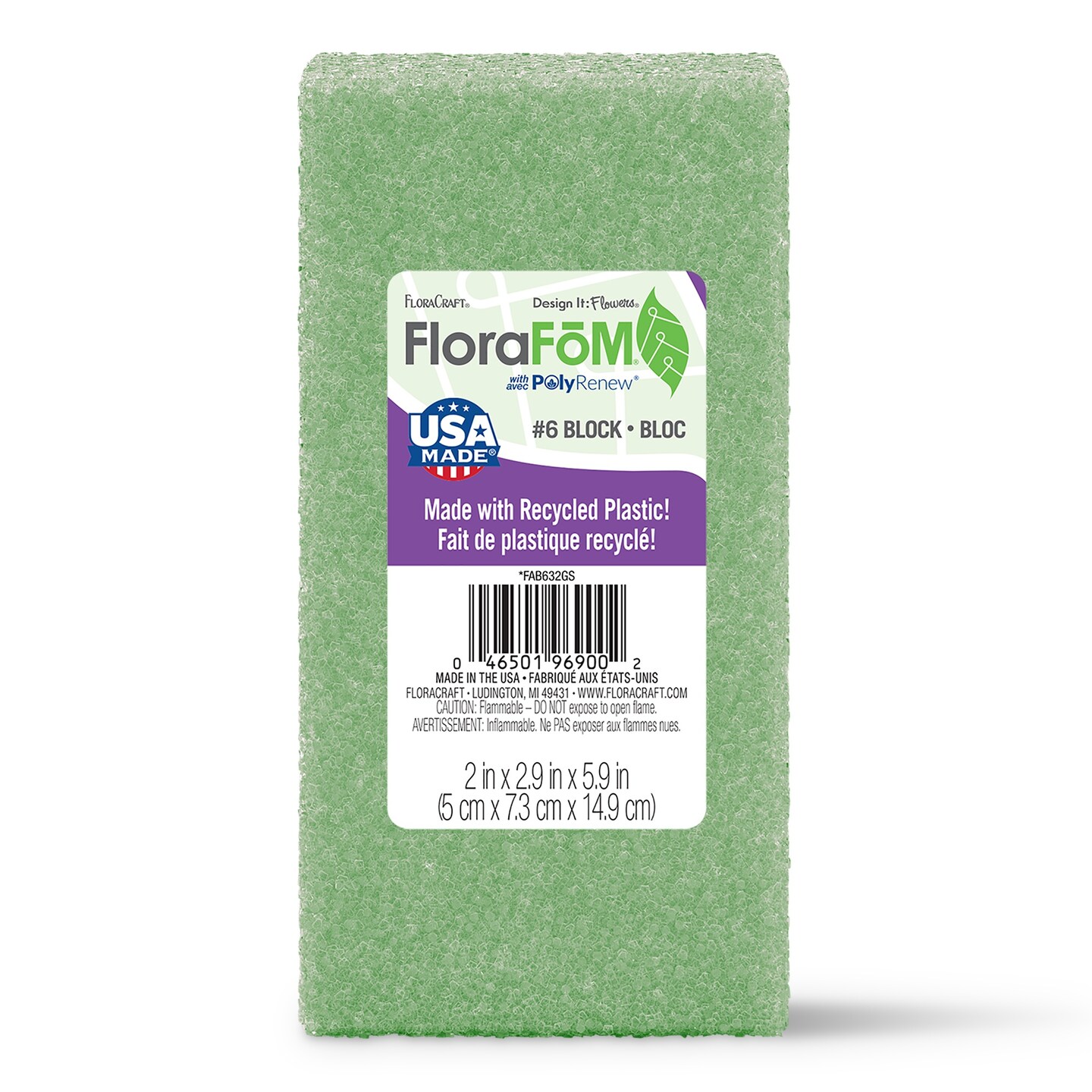 FloraCraft FloraFoM Block-2"X2.9"X5.9" | Michaels