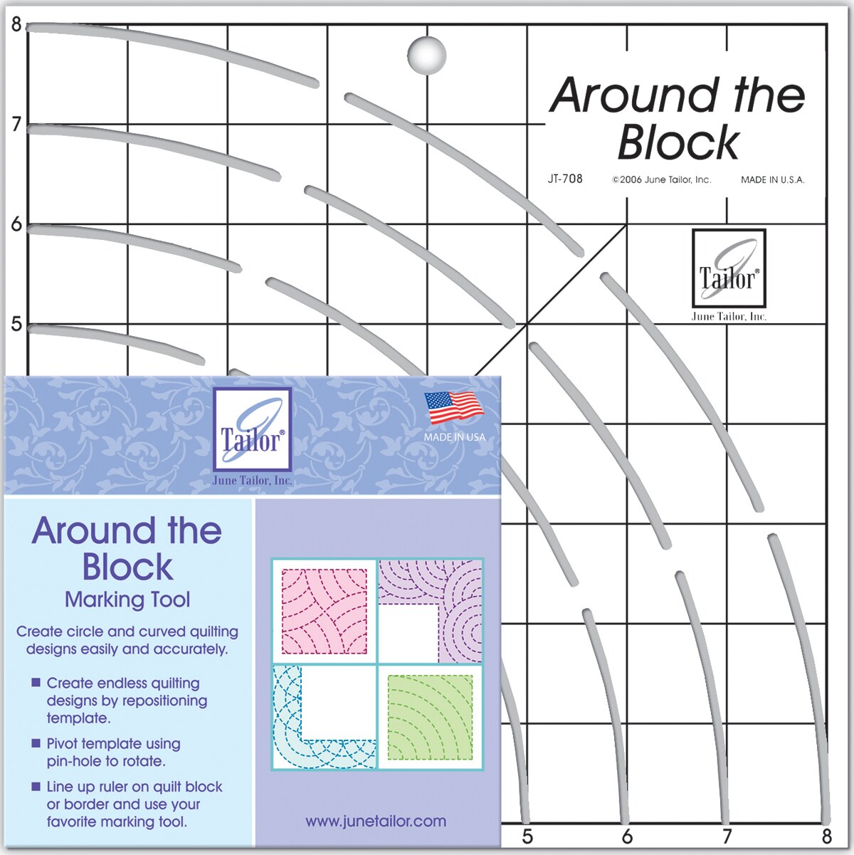 June Tailor Around The Block Ruler-8"X8" | Michaels