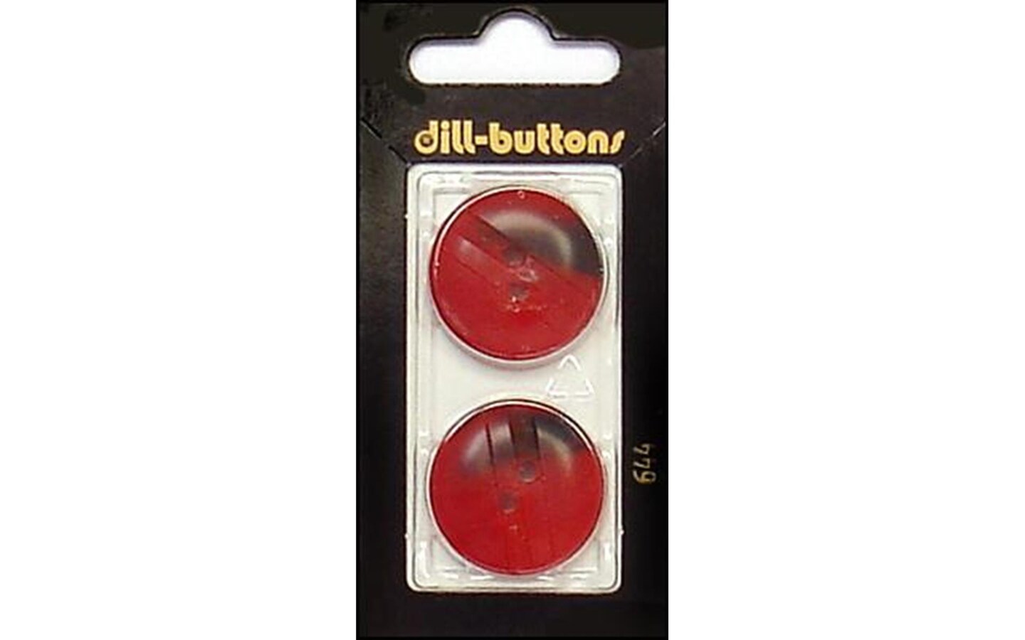 Dill Buttons 25mm 2pc 2 Hole Red | Michaels
